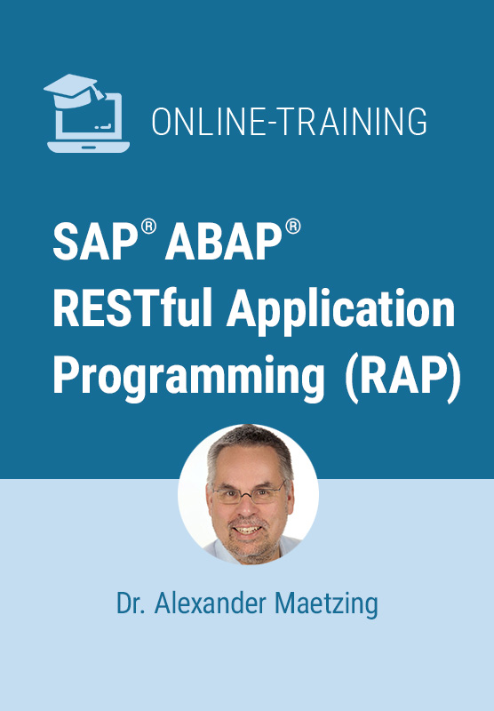 SAP ABAP RESTful Application Programming (RAP) - SAP Online-Training – Espresso Tutorials GmbH